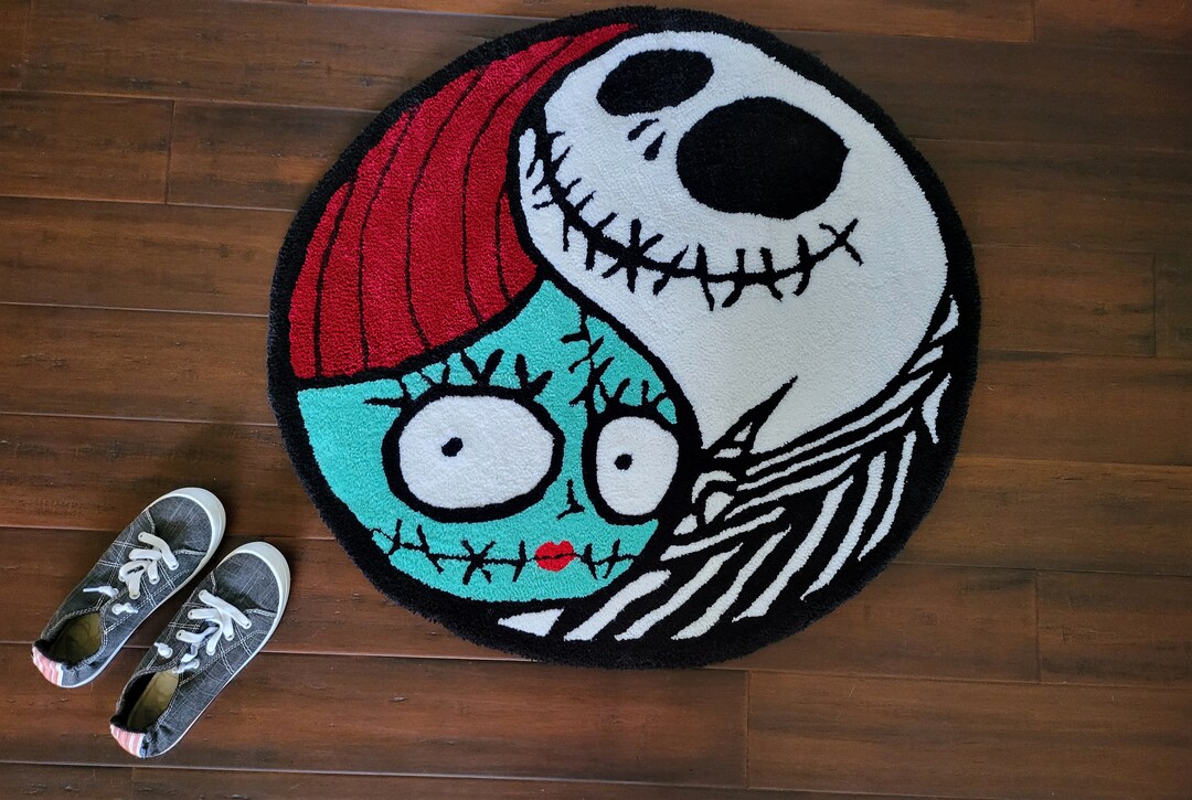 Jack and Sally Tufted Rug - Etsy