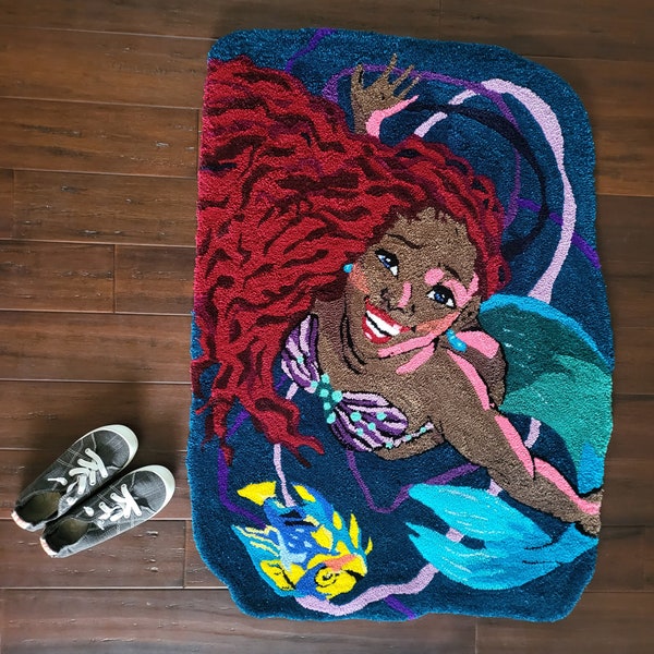 Mermaid Area Rug - Etsy