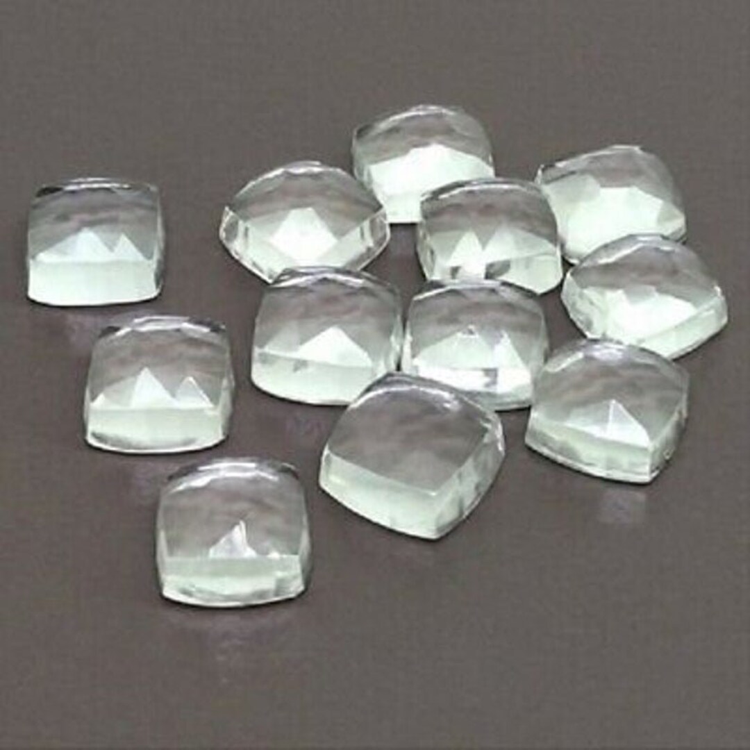 Natural Crystal Quartz Square Checker Cut 6MM-10MM Loose - Etsy UK