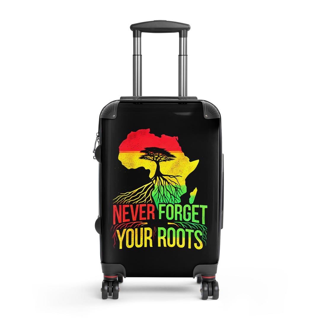 African Roots Travel Suitcase, Africa Map Hard-shell Suitcase - Etsy