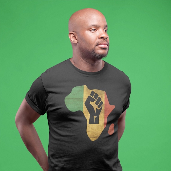 Rasta Shirt Africa Map African Protest Rasta Colors Unisex | Etsy