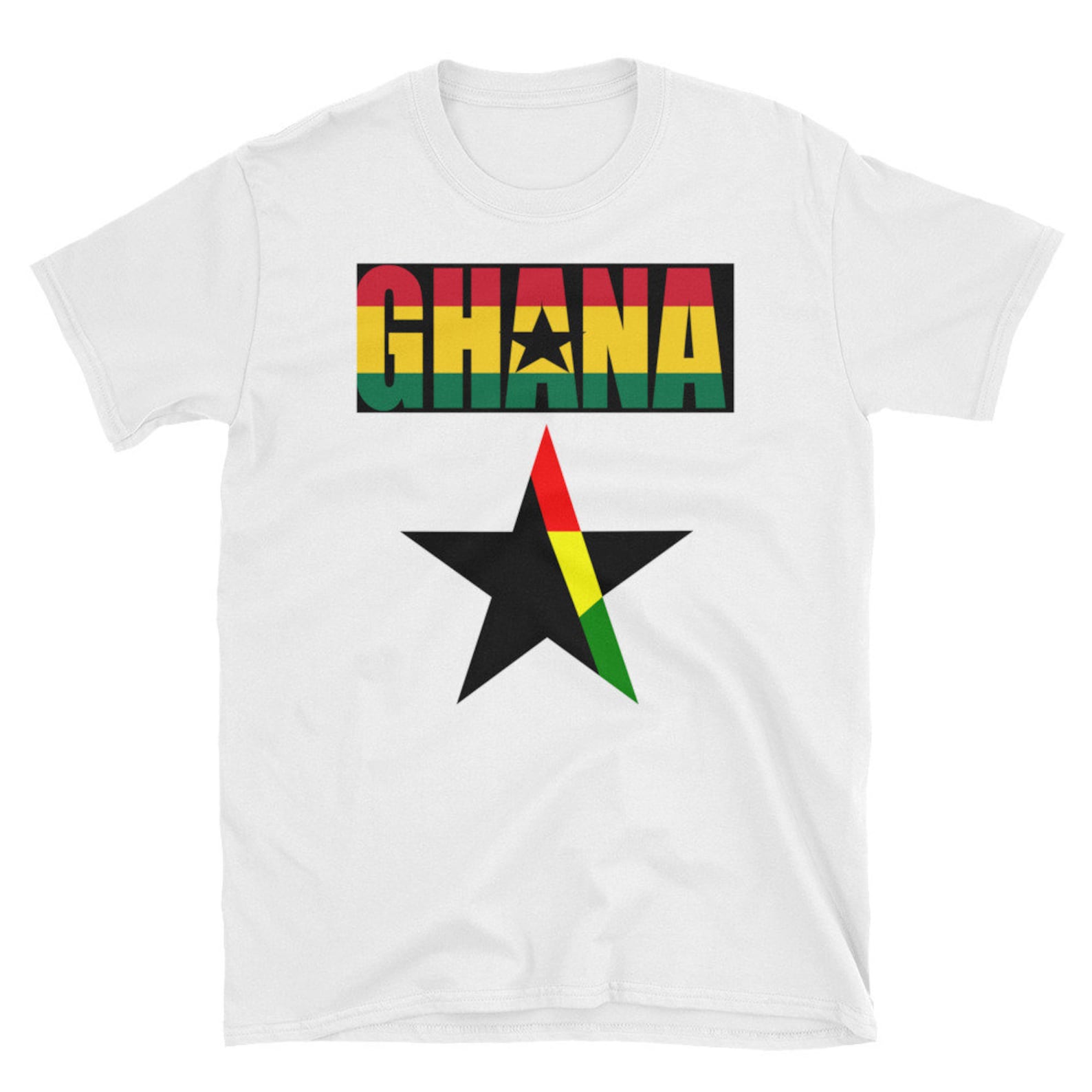 Ghana, Ghana Clothing, Ghanaian, Ghana Flag, Ghana Short- Sleeve Unisex ...