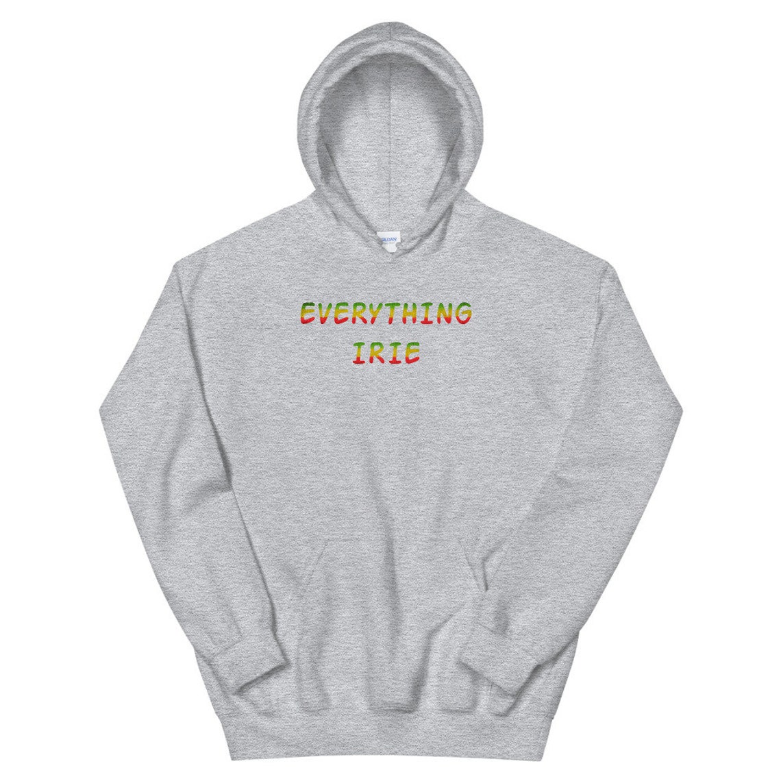 Everything Irie Hoodie Rasta Colors Rastafarian Jamaica - Etsy