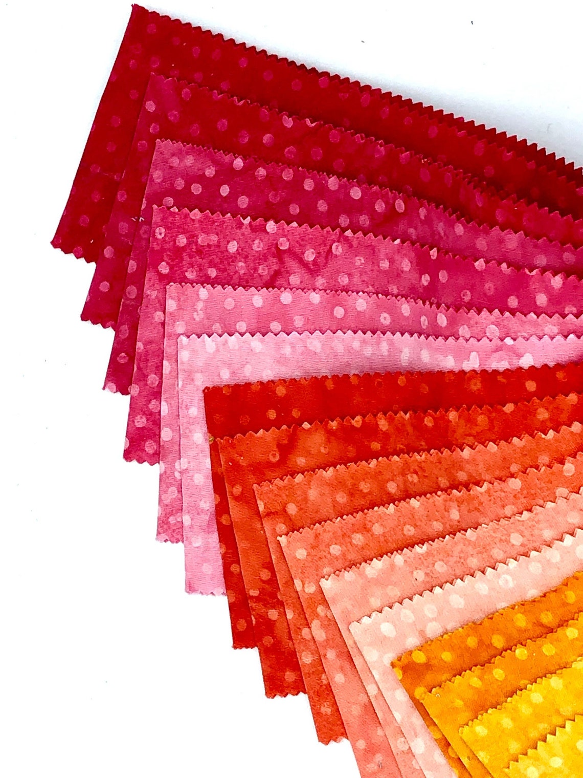 Java Batiks Rainbow Polka Dots Green Blue Yellow Orange Pink - Etsy