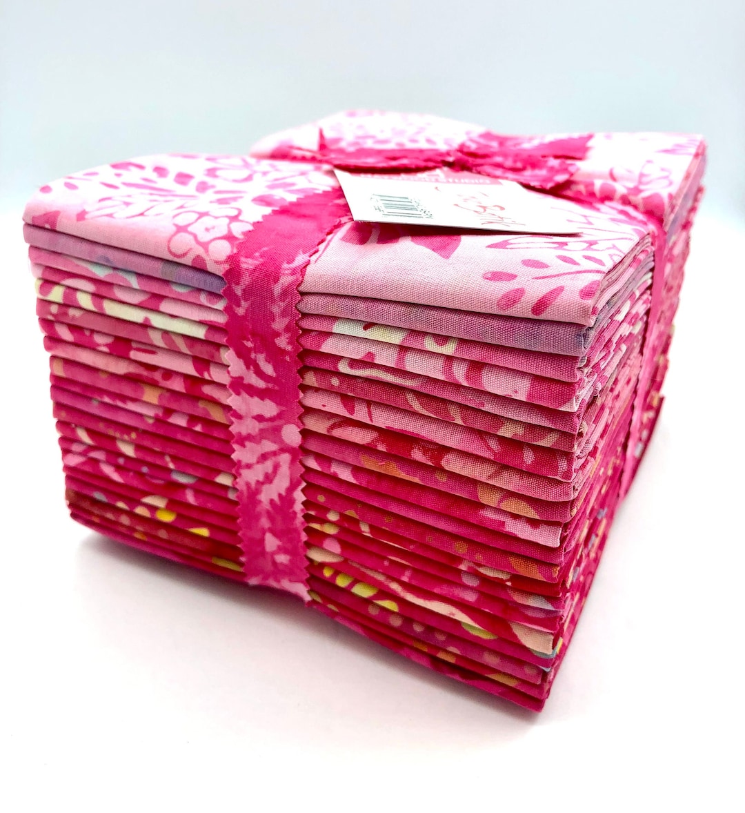 Java Batiks Pink Light to Dark Pink Batik Fat Quarters 20 Fqs Fabric 18 ...