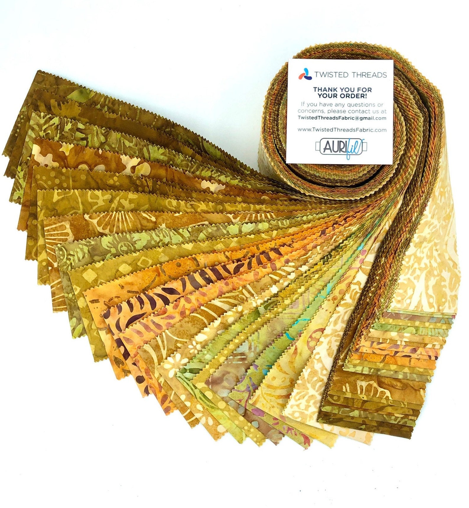 Java Batiks Gold Yellow Batik Jelly Roll 40 2.5 Inch Fabric - Etsy