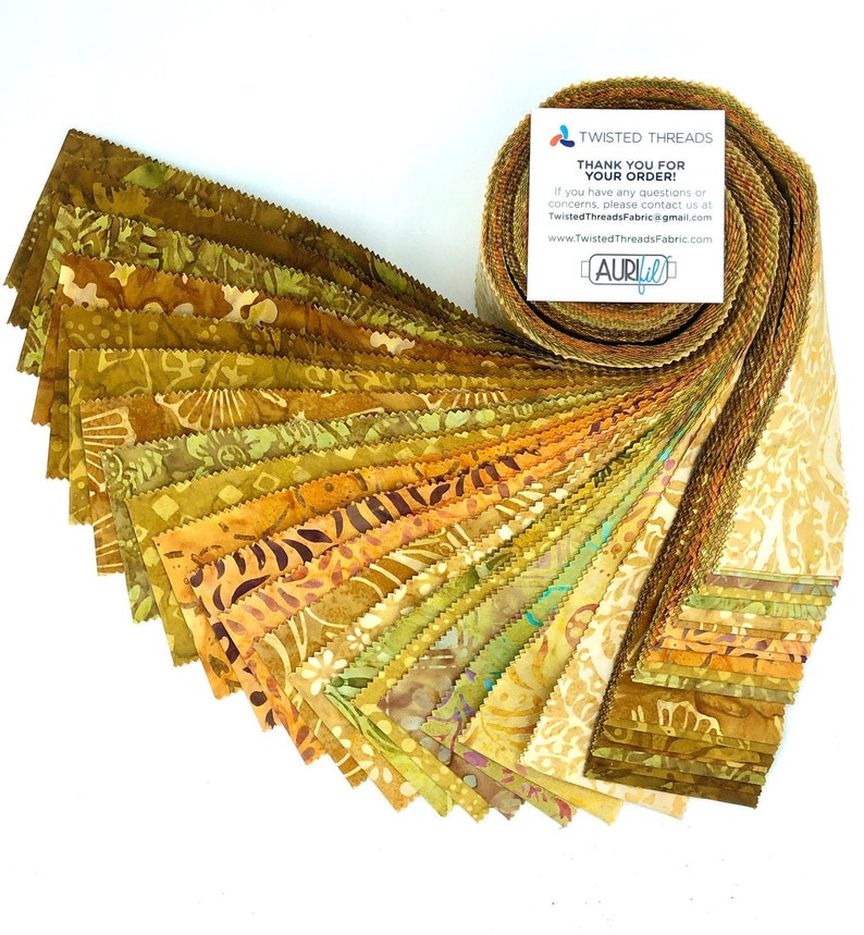 Java Batiks Gold Yellow Batik Jelly Roll 40 2.5 Inch Fabric - Etsy