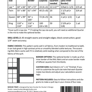 Hunter's Design Studio HDS Mouse Trap Precut Friendly 1/4 Yard Fat ...