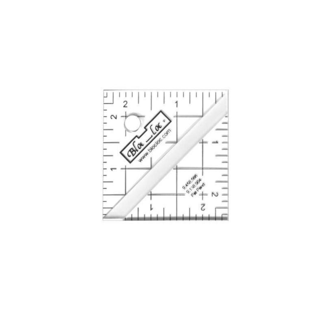 Bloc Loc Half Square Triangle Ruler 2.5 Inch Block Lock BLLHST-2.5 - Etsy