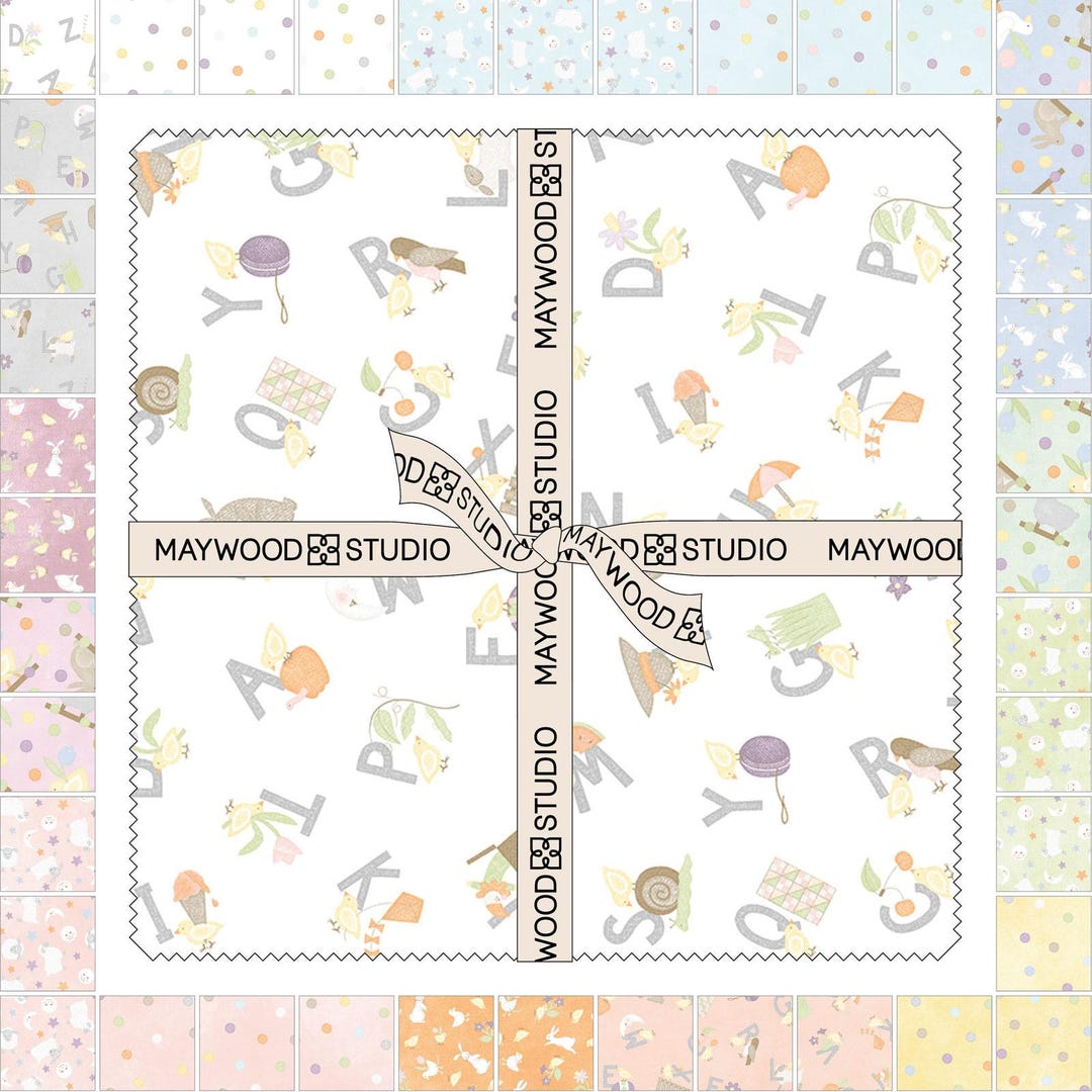 Little Chicks Layer Cake Soft Pastel Palette Maywood Woolies Flannel ...