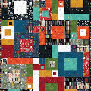 Hunter's Design Studio HDS Fourteen Squared Precut Friendly 1/4 Yard ...