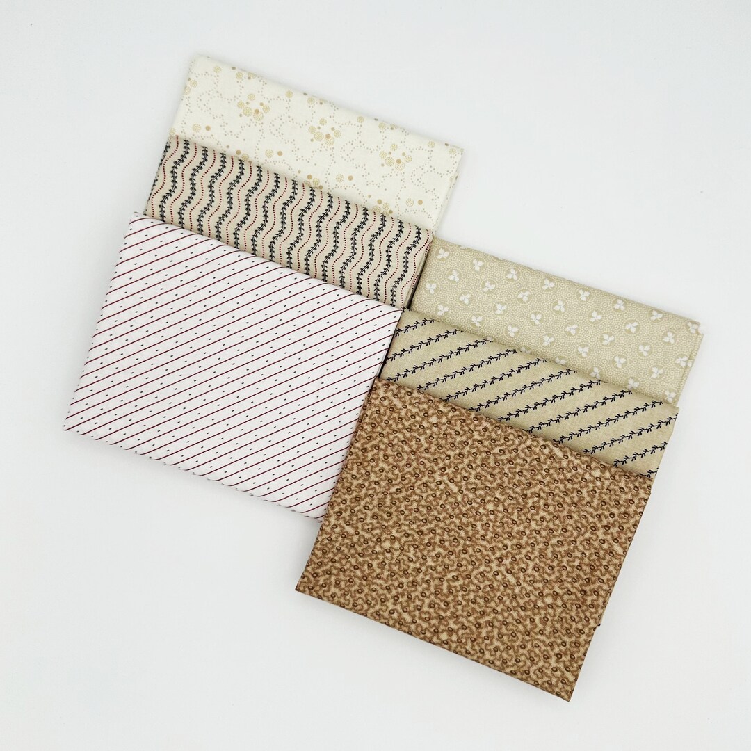 Civil War Reproduction Fat Quarters Various Makers Cream Tan Beige ...