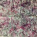 3 YARDS Java Batik Green Pink Purple Floral Marbled Watercolors Batik ...