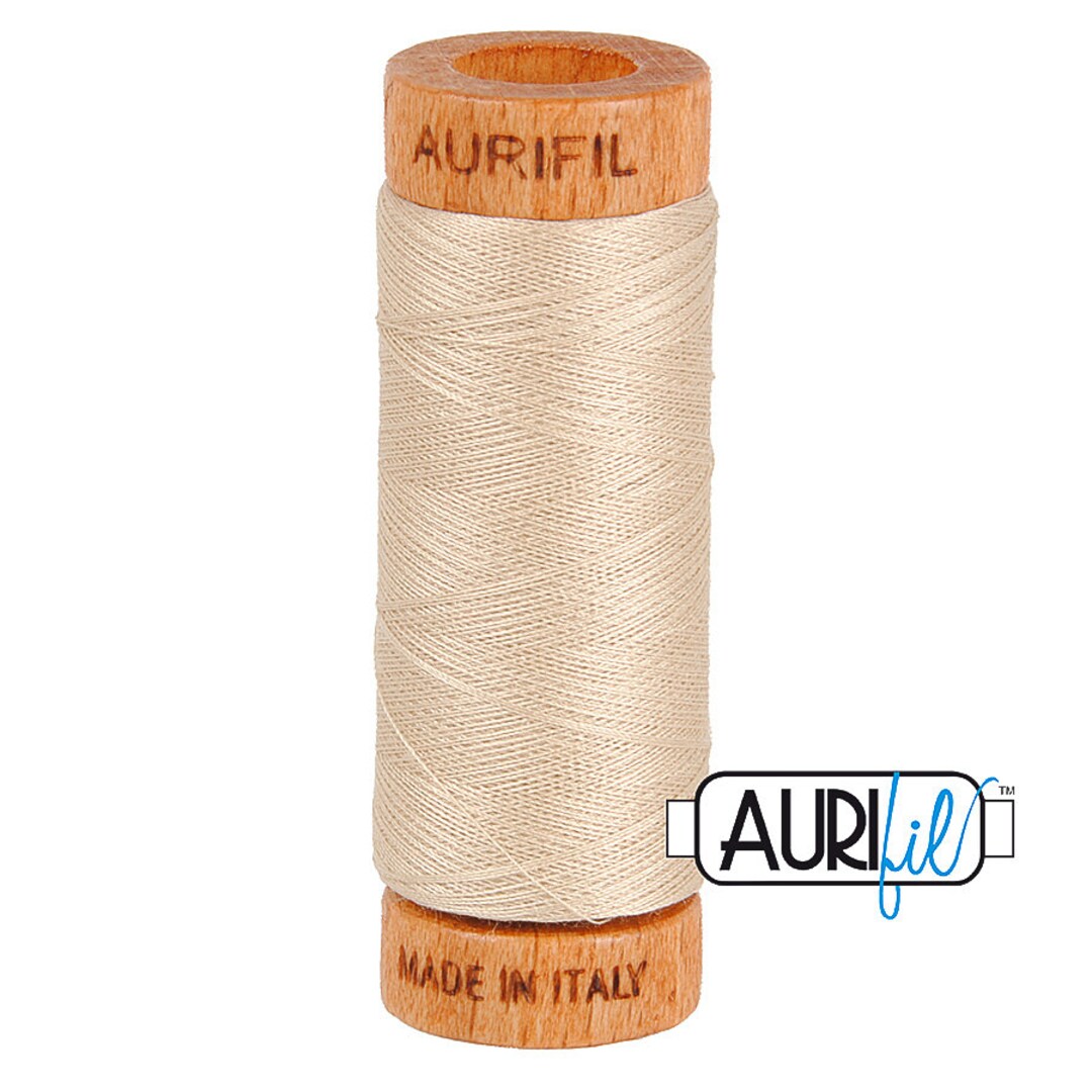 AURIFIL 2312 Ermine Beige Cream Neutral 80 Weight Wt 274 Meters 300 ...