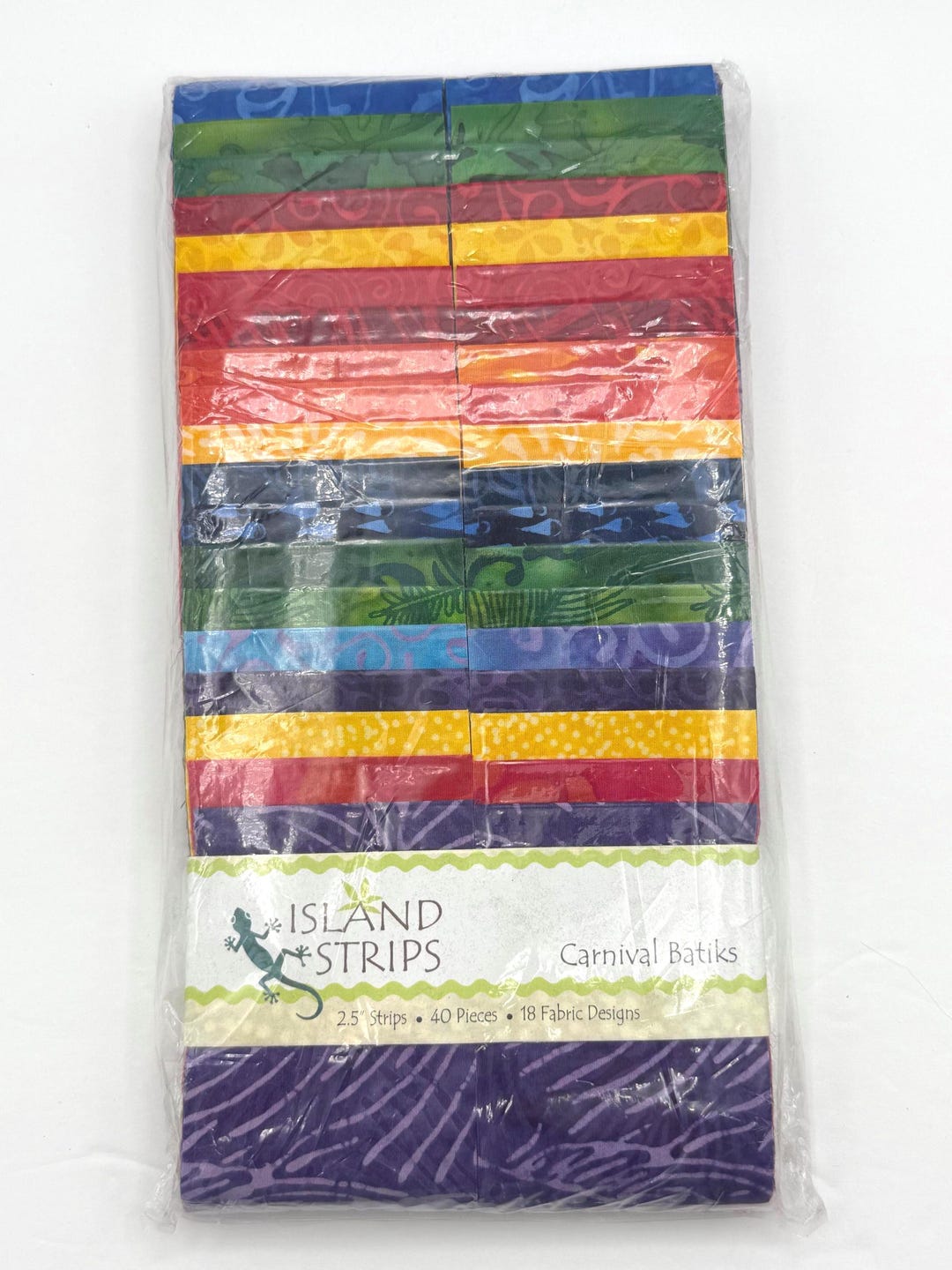 Island Batik Strips IB Carnival Rainbow Watercolor Mottled Cotton ...