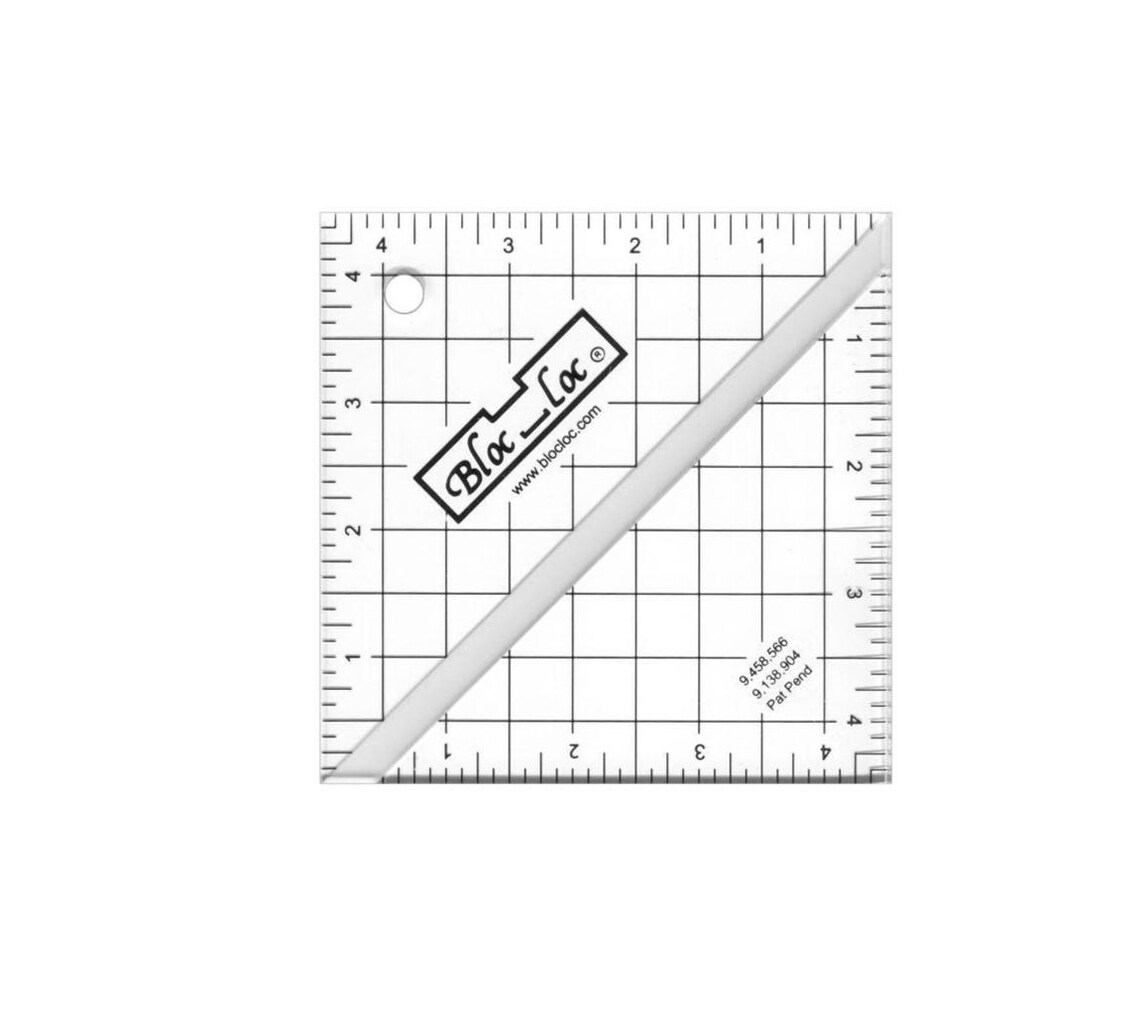 Bloc Loc Half Square Triangle Ruler 4.5 Inch Block Lock BLLHST-4.5 - Etsy