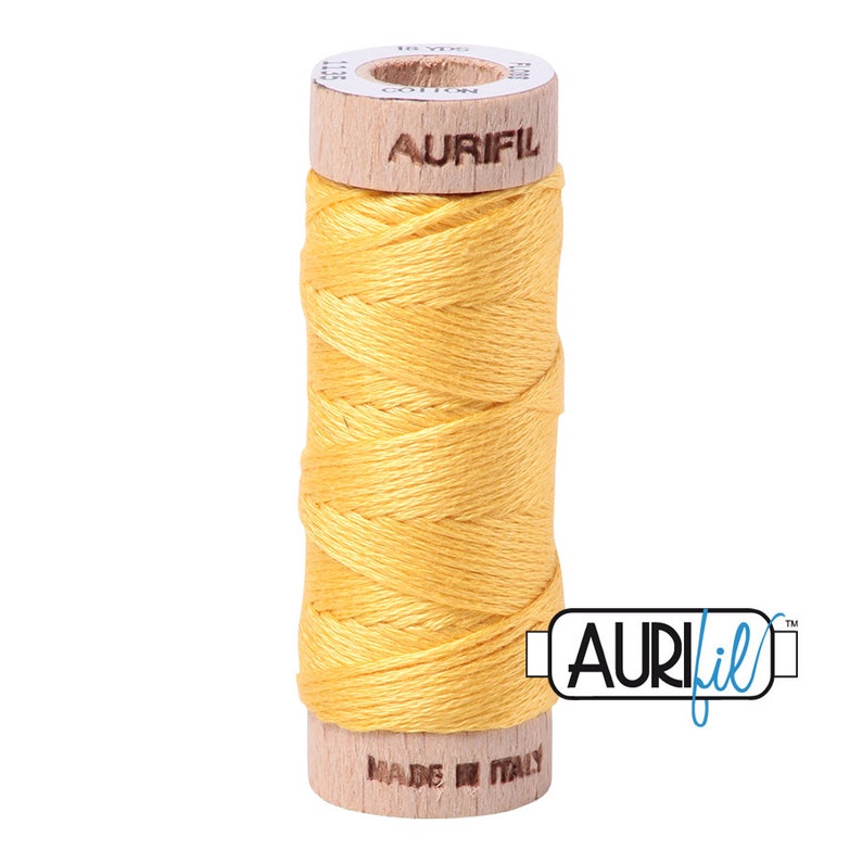 AURIFIL Floss Aurifloss SUNRISE Color Builder Yellow Gold MAKO 6 Strand ...