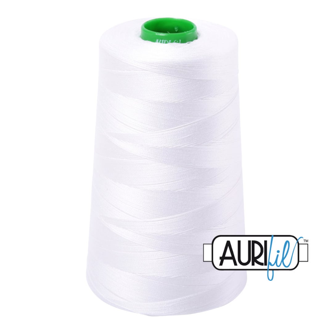 AURIFIL Cone 2021 Natural White Egyptian Mako Cotton 40 Weight Wt 4700 ...