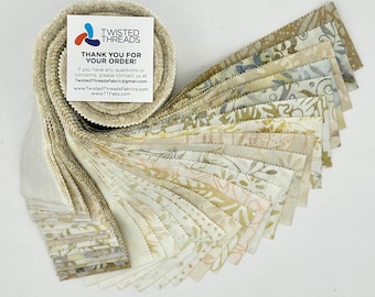 Java Batiks Soft Turquoise Blue Batik Jelly Roll 40 2.5 Inch Fabric ...