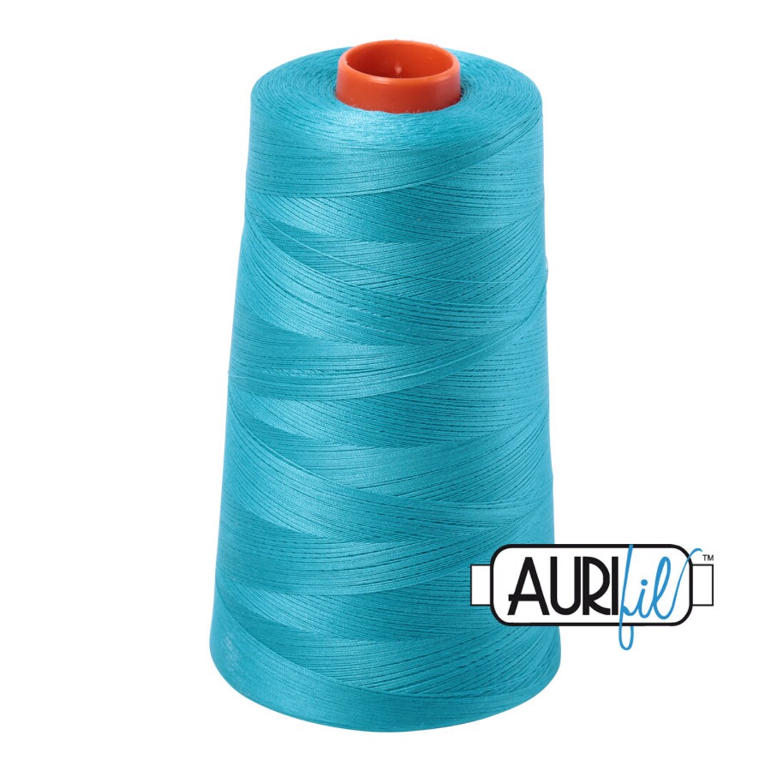 AURIFIL Cone 2810 Turquoise Teal Aqua Egyptian Mako Cotton 50 Weight Wt ...