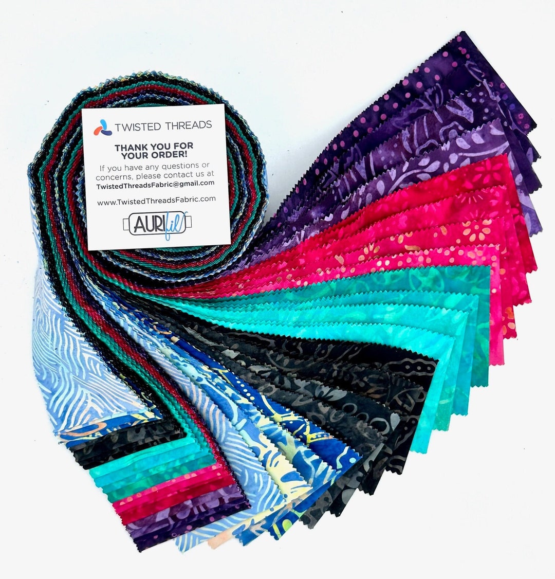 Java Batiks Galaxy Black Blue Teal Magenta Pink Batik Jelly Roll 40 2.5 ...