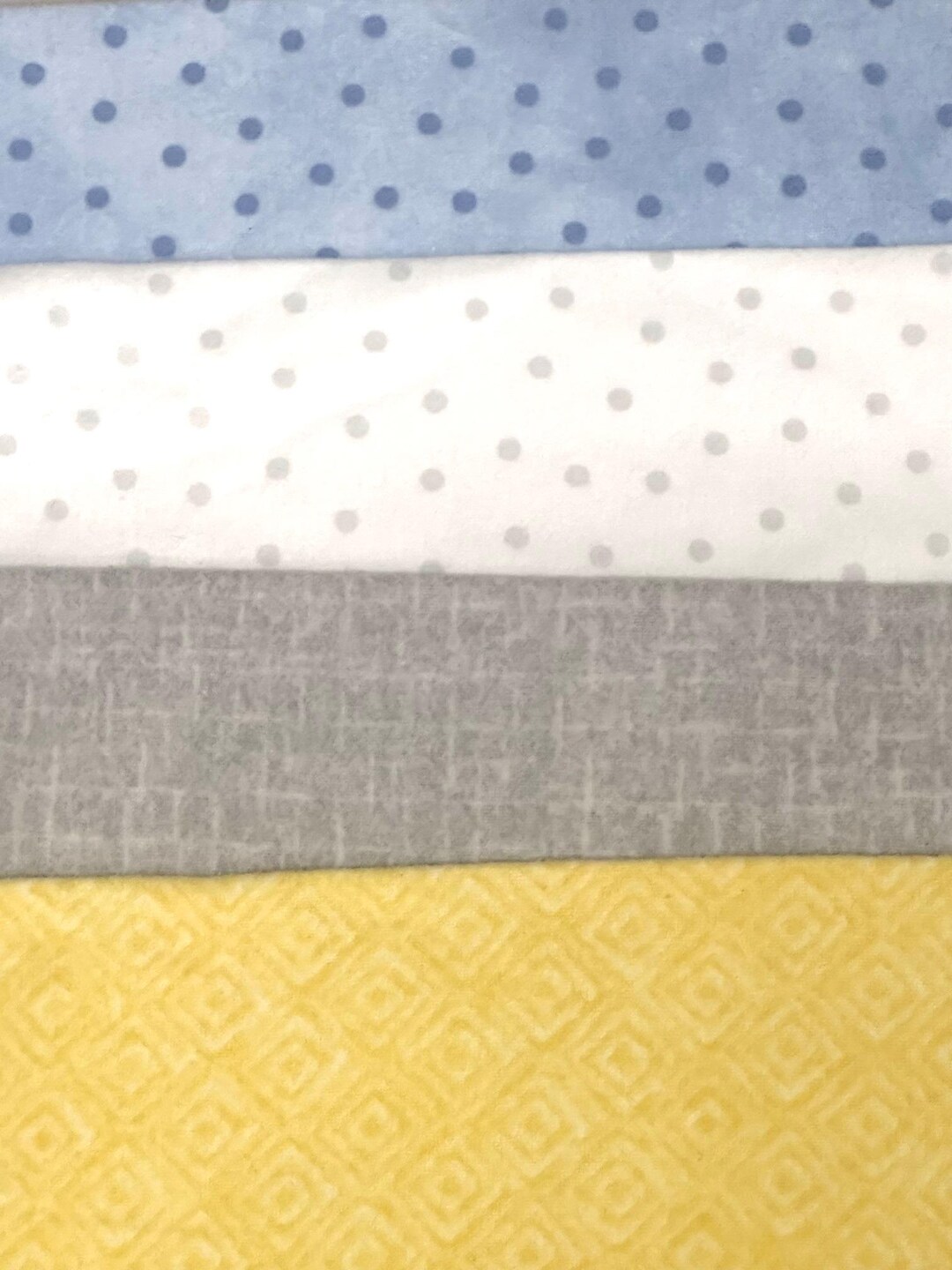 Maywood LAMBIES Woolies Baby Yellow Blue Grey Quarter Yard 8-9 Inches ...