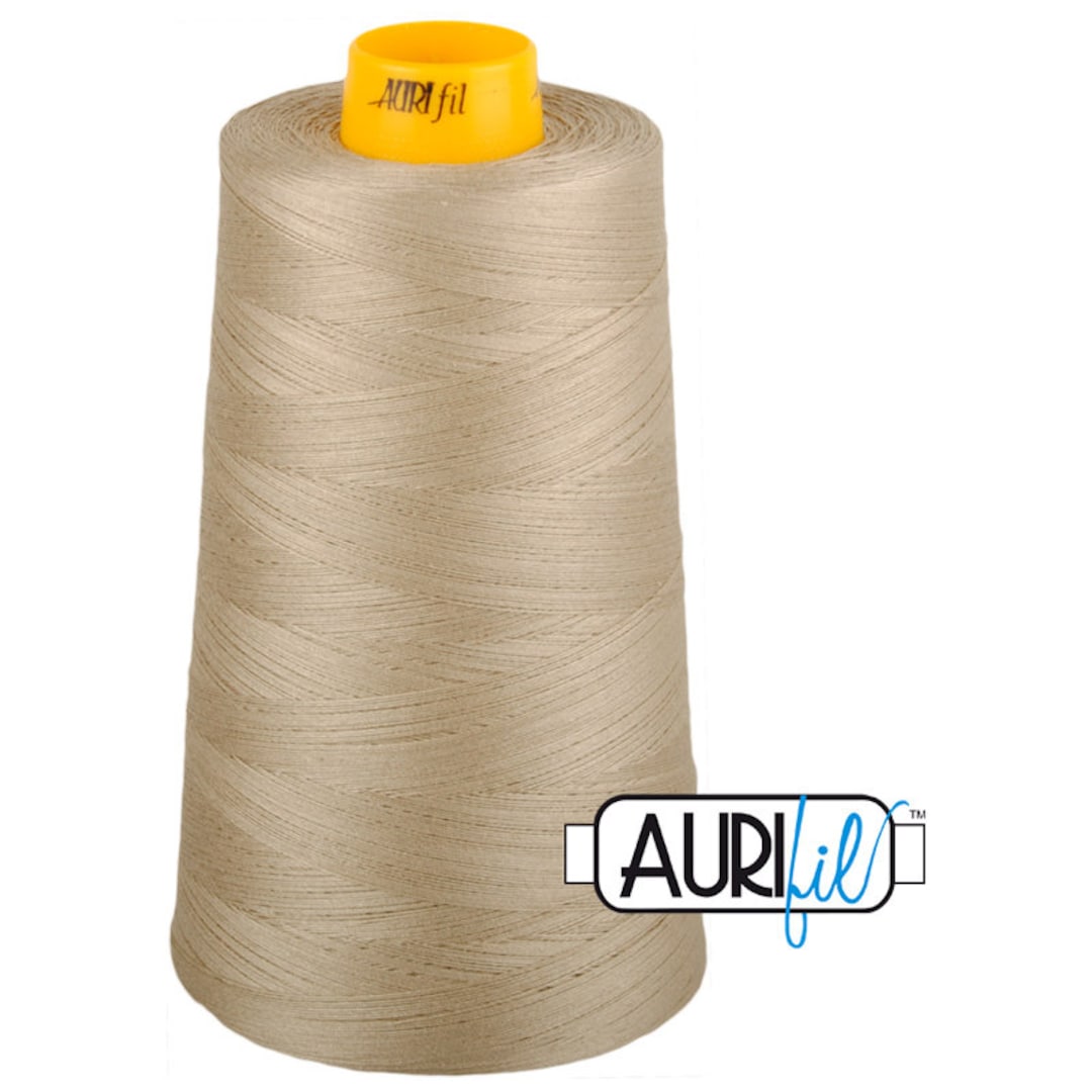 AURIFIL FORTY3 Cone 5011 Rope Beige Egyptian Mako Cotton 40 40/3 Weight ...