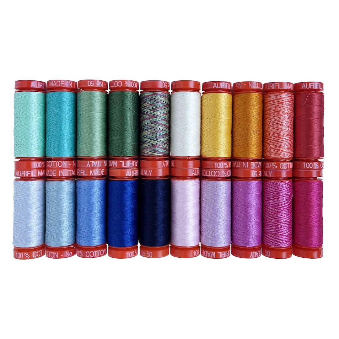 Aurifil Foundations Collection 50 Weight Wt Small Spool Cotton Quilting ...