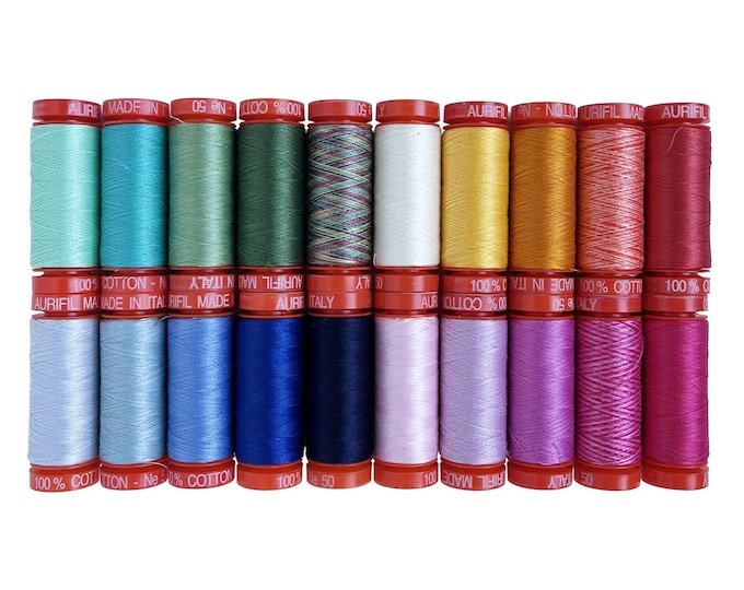 Aurifil Foundations Collection 50 Weight Wt Small Spool Cotton Quilting ...