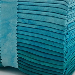 Java Batiks Turquoise Blue Marble Solid Light to Dark Turquoise Blue ...