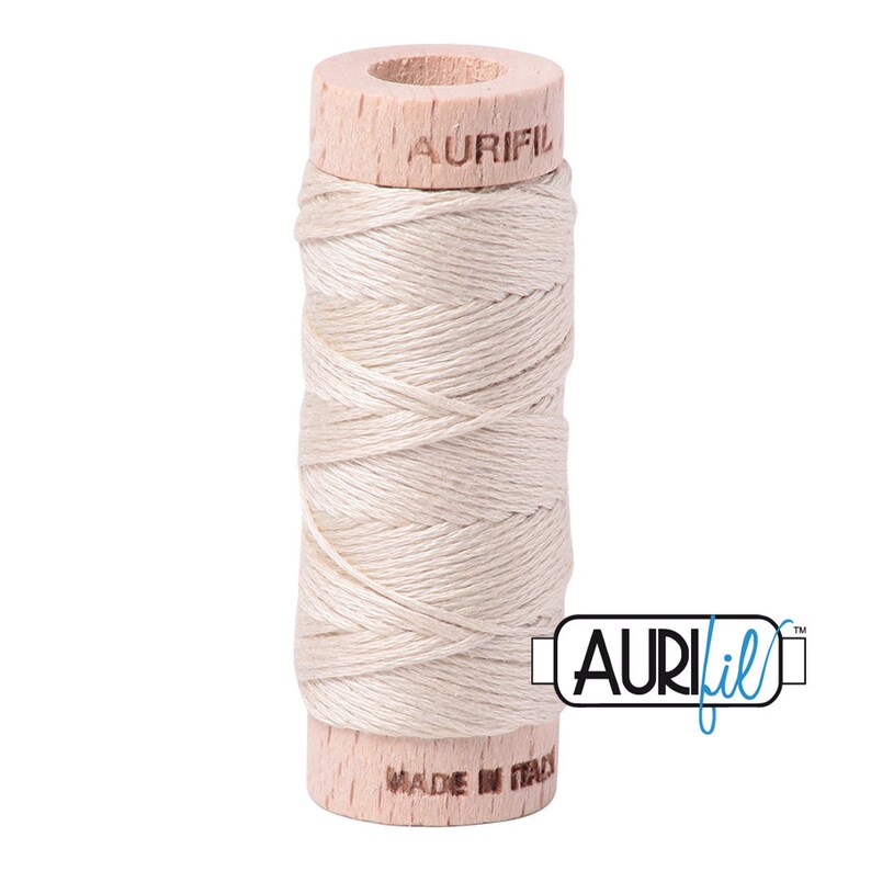 AURIFIL Floss Aurifloss 2310 Light Beige Cream MAKO 6 Strand 18 Yards ...