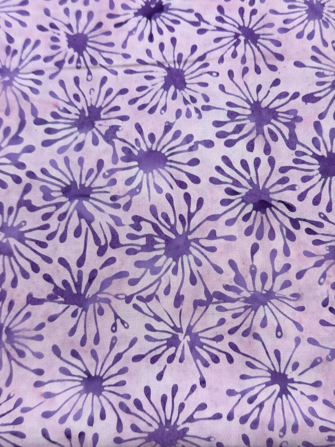 4 YARDS Anthology Batik Light Lilac Purple Celis Floral Marbled ...