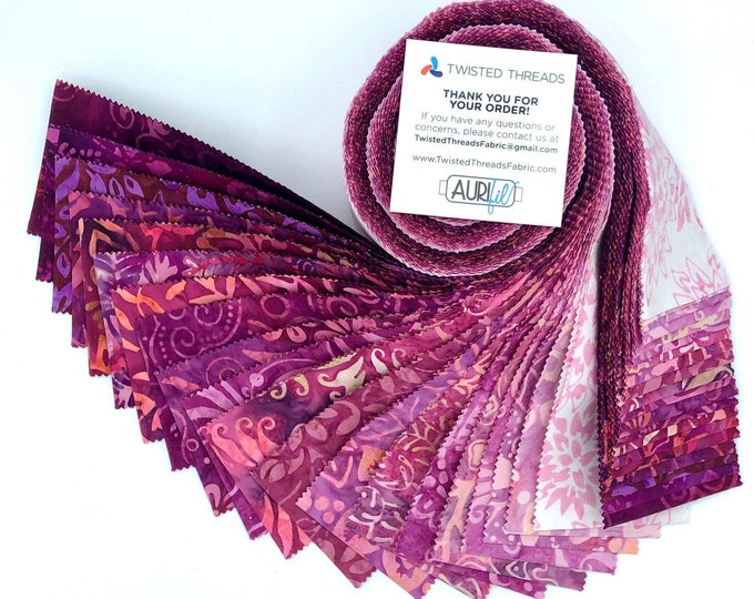 Java Batiks Purple Batik Jelly Roll 40 2.5 Inch Fabric Strips ST-MASJAB ... Java Batiks Purple Batik Jelly Roll 40 2.5 Inch Fabric Strips ST-MASJAB ...