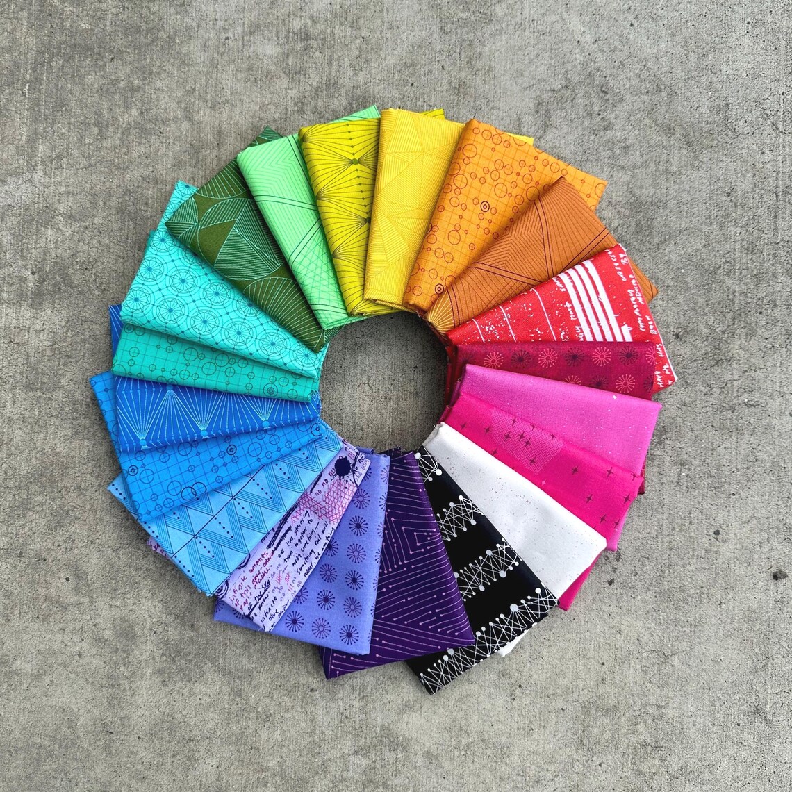 Andover Forty 40 by GG Giucy Giuce TT Fabs Selection Rainbow Geometric ...