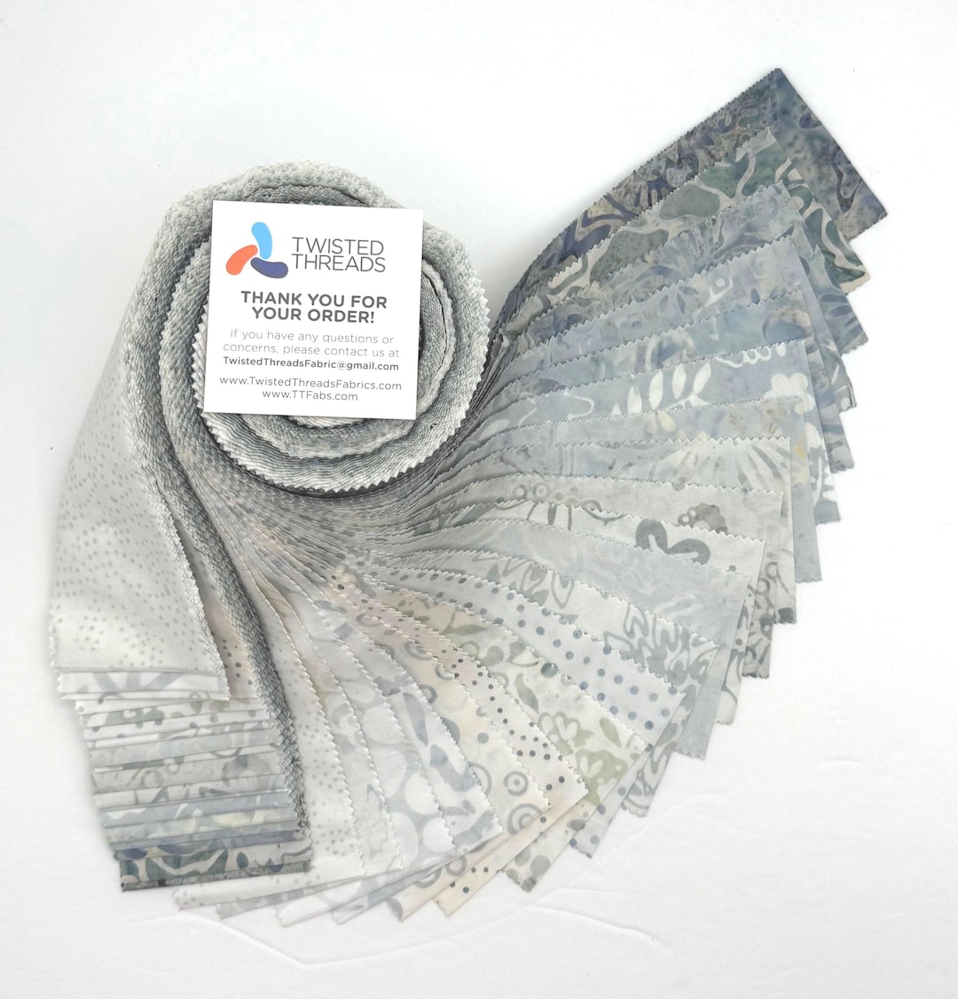 Java Batiks Winter Whites Soft Grey Gray Batik Jelly Roll 40 2.5 Inch ...