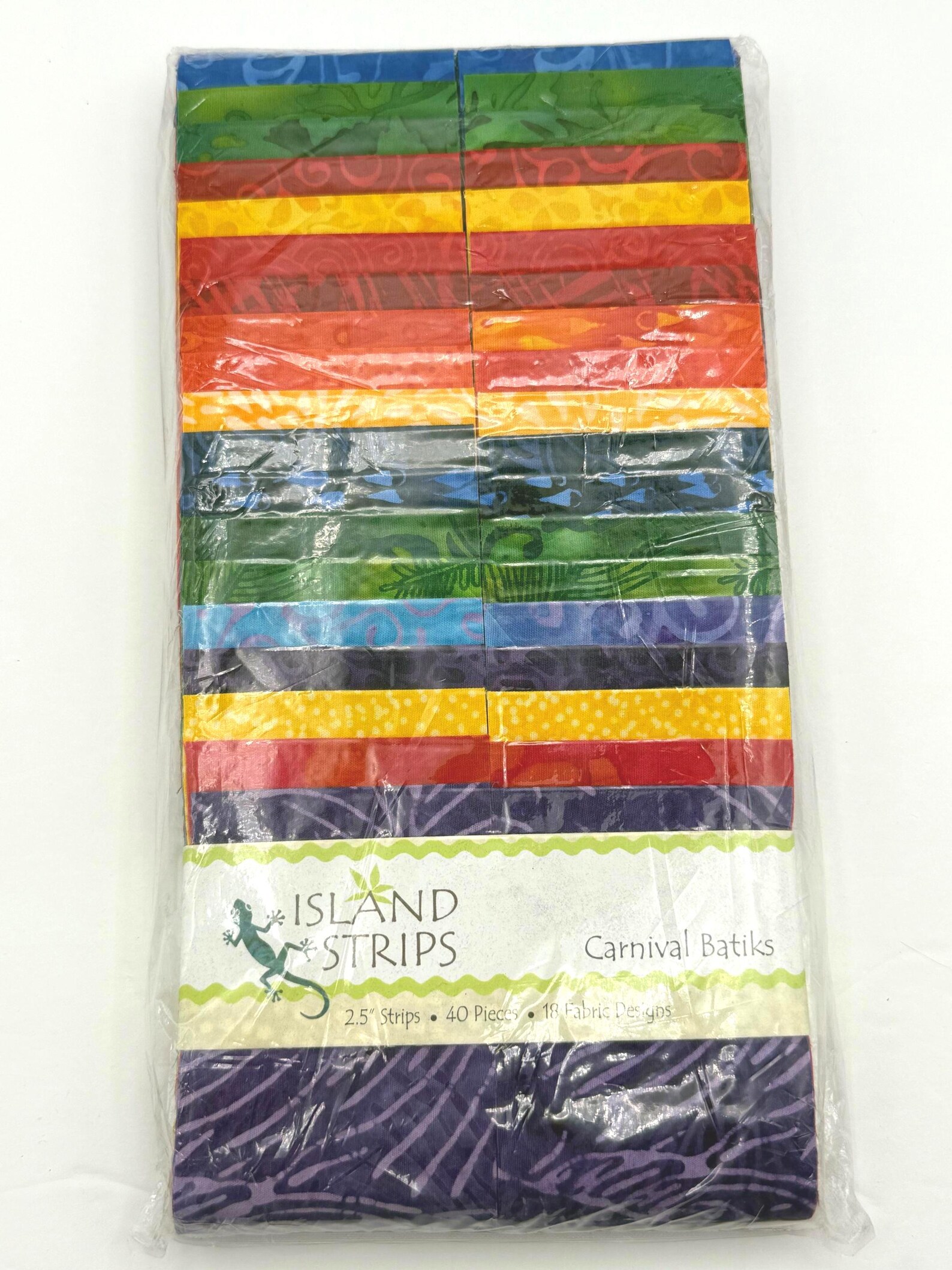 Island Batik Strips IB Carnival Rainbow Watercolor Mottled Cotton ...