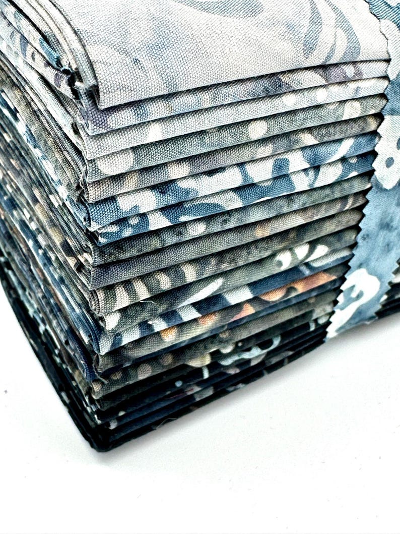 Java Batiks Grey Gray Black Light to Dark Grey Black Batik Fat Quarters ...