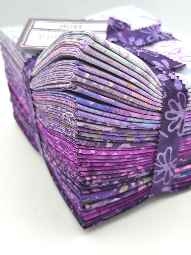 Java Batiks Purple Light to Dark Purple Batik Fat Quarters 20 Fqs ...
