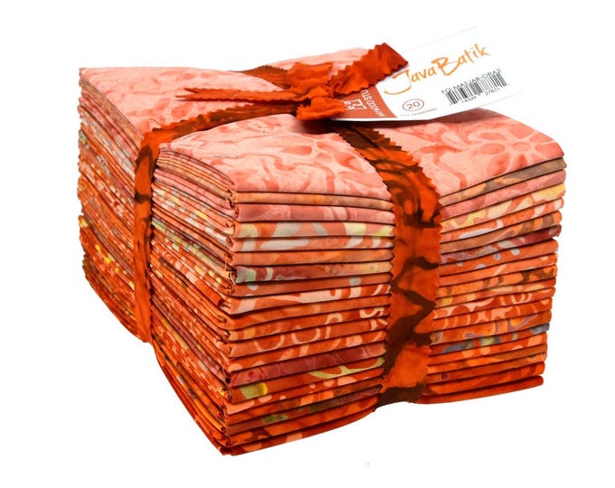 Java Batiks Sweetheart Light Pink to Red Batik Fat Quarters 20 Fqs ...