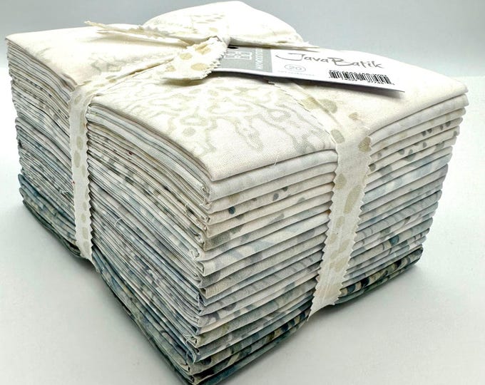Java Batiks Winter Whites Light Grey to Medium Gray Lights Batik Fat ...