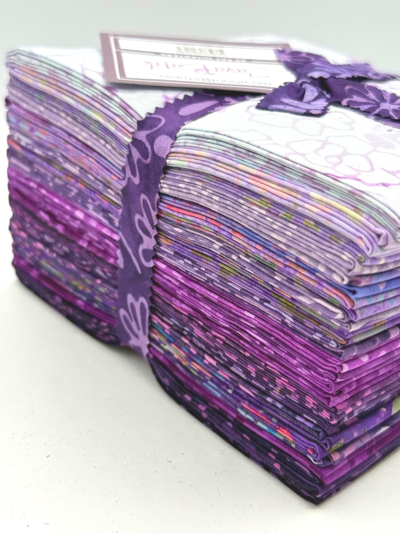 Java Batiks Purple Light to Dark Purple Batik Fat Quarters 20 Fqs ...