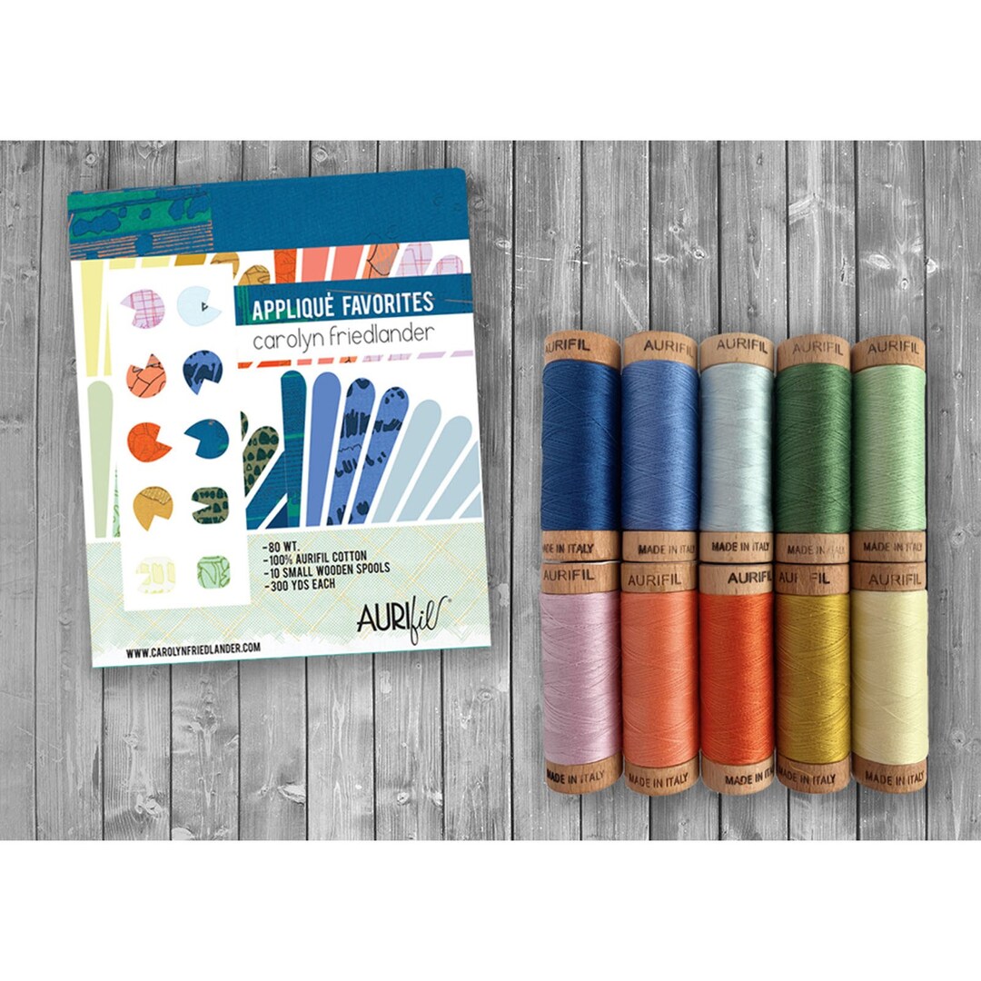 Aurifil Applique Favorites Collection Carolyn Friedlander 80 Weight Wt ...
