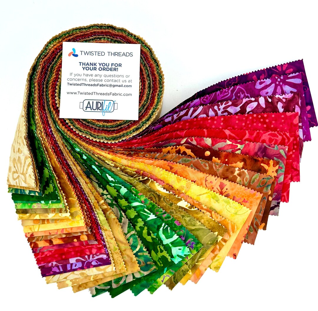 Java Batiks Autumn Purple Gold Orange Purple Batik Jelly Roll 40 2.5 ...