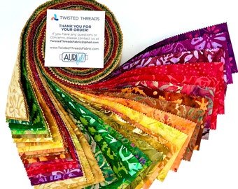 Java Batiks Soft Turquoise Blue Batik Jelly Roll 40 2.5 Inch Fabric ...