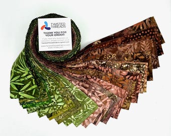 Java Batiks Autumn Purple Gold Orange Purple Batik Jelly Roll 40 2.5 ...