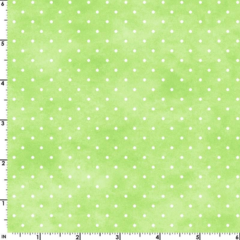 BTHY Maywood Playtime Flannel Lime Green White Polka Dot Cotton Flannel ...