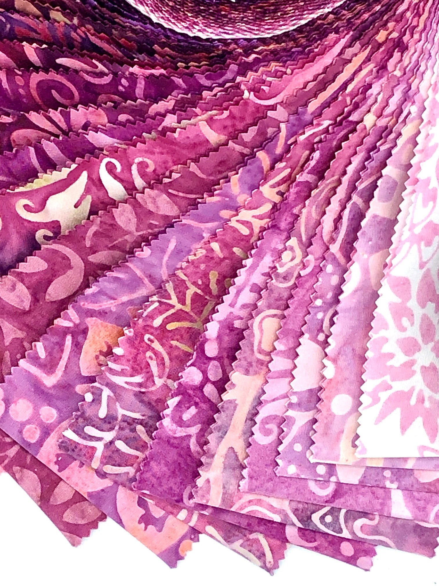 Java Batiks Wine Purple Pink Batik Jelly Roll 40 2.5 Inch - Etsy