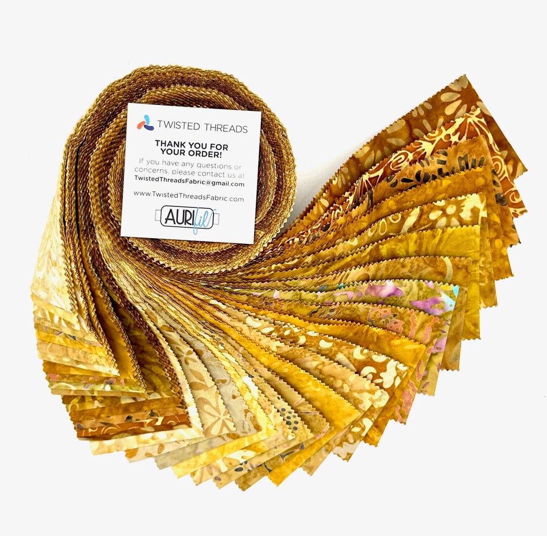 Java Batiks Gold Wheat Batik Jelly Roll 40 2.5 Inch Fabric Strips ST ... Java Batiks Gold Wheat Batik Jelly Roll 40 2.5 Inch Fabric Strips ST ...