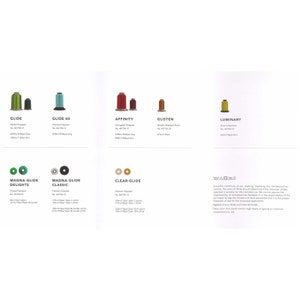 Glide Color Card Thread Wrapped Color Card Book Chart 370 Colors Quilt ...