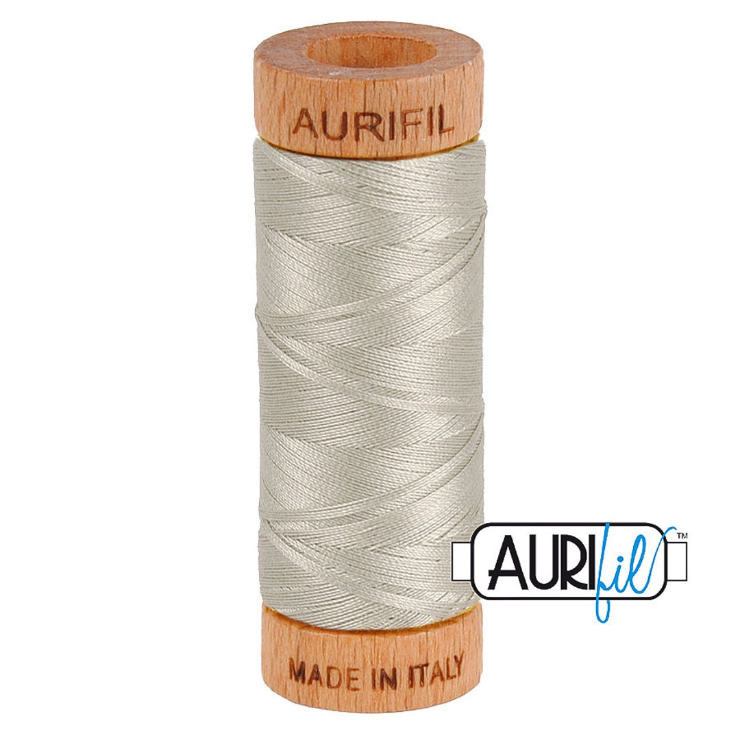 AURIFIL 5021 Light Grey Gray Tan 80 Weight Wt 274 Meters 300 Yards ...